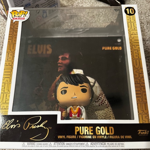 Funko | Other | Funko Pop Elvis Presley Pure Gold Vinyl Figure | Poshmark
